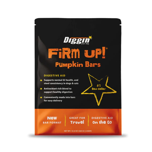Diggin Your Dog - Firm Up Pumpkin Bars (6 Pack) – The Breeders Cupboard